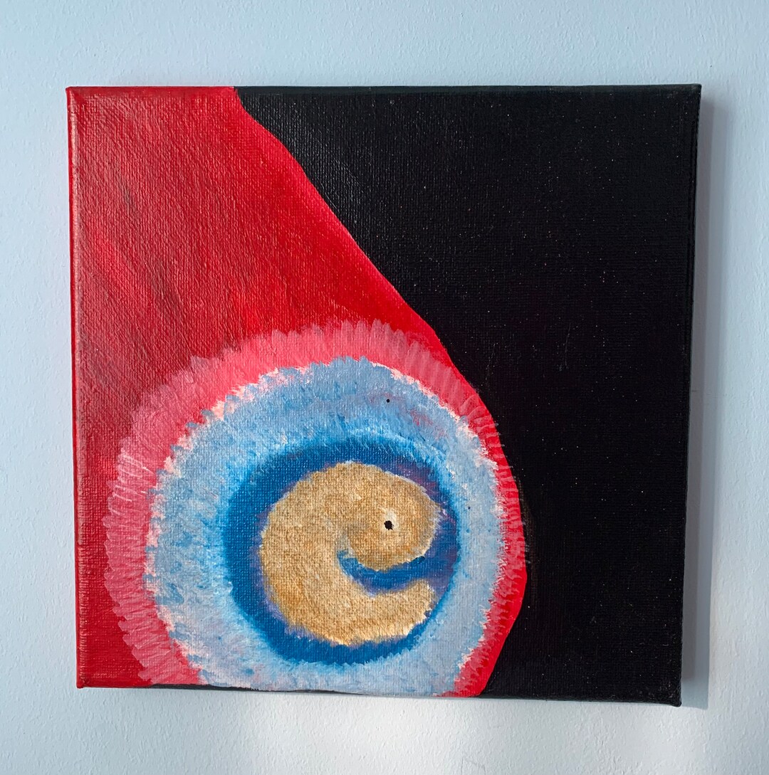 New World 20 X 20cm Acrylic Painting on Canvas and Varnished. - Etsy