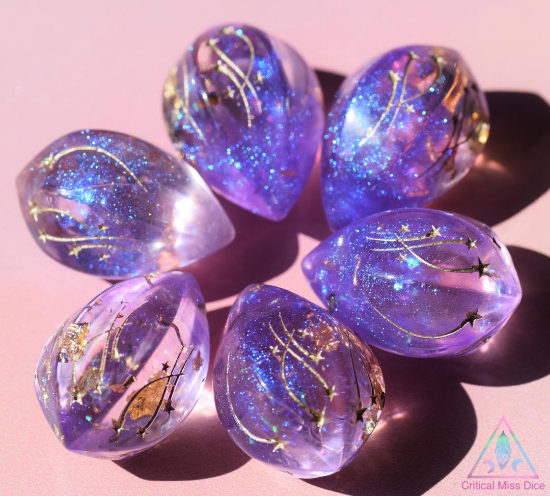 Guiding Bolt D6 Handmade Resin Dice - Etsy