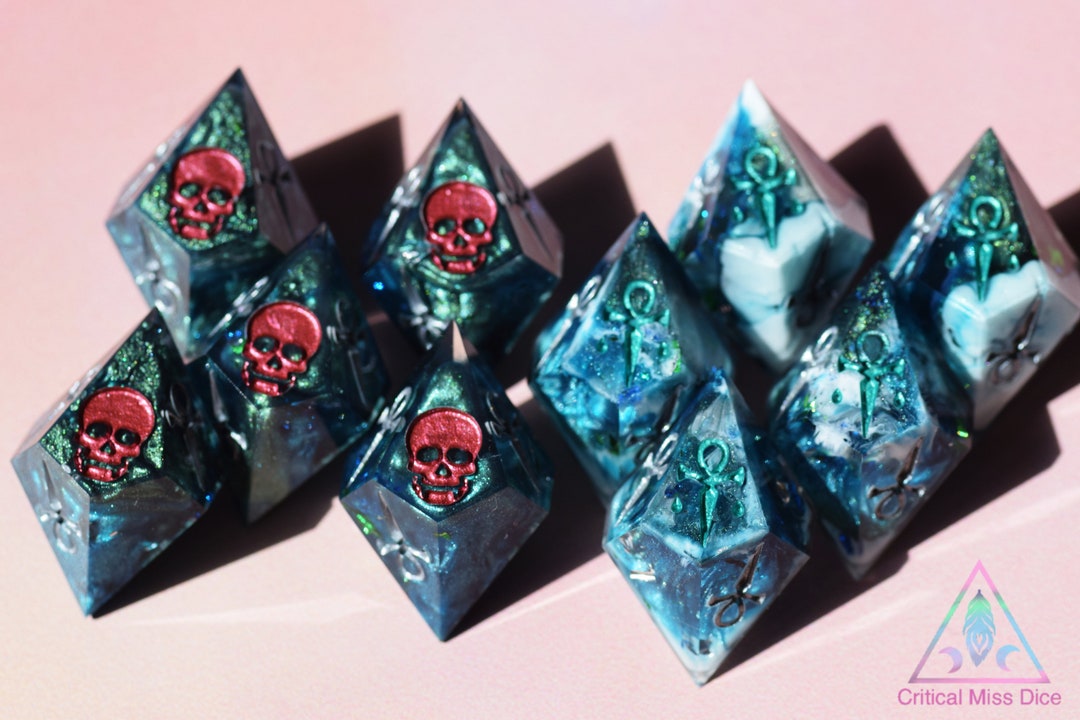Vampire the Masquerade D10 Set 5 Ankh and 5 Hunger - Etsy