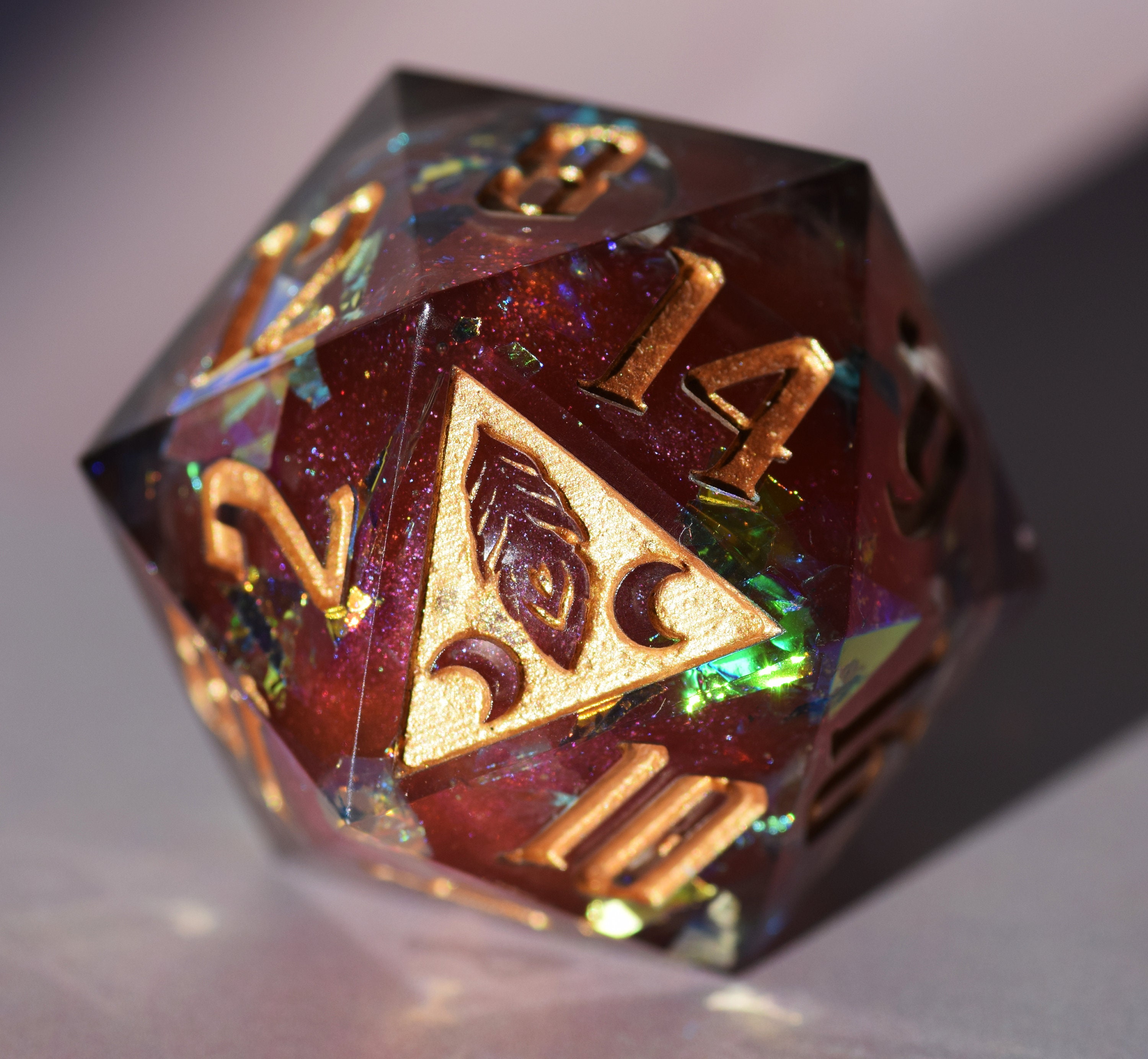 30mm Liquid Core D20 Handmade Resin Dice - Etsy