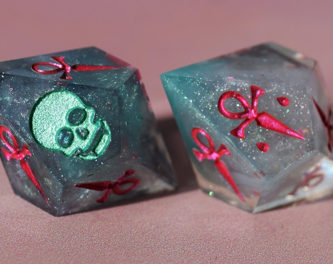 Vampire the Masquerade D10 Pair - Ankh and Hunger - Etsy