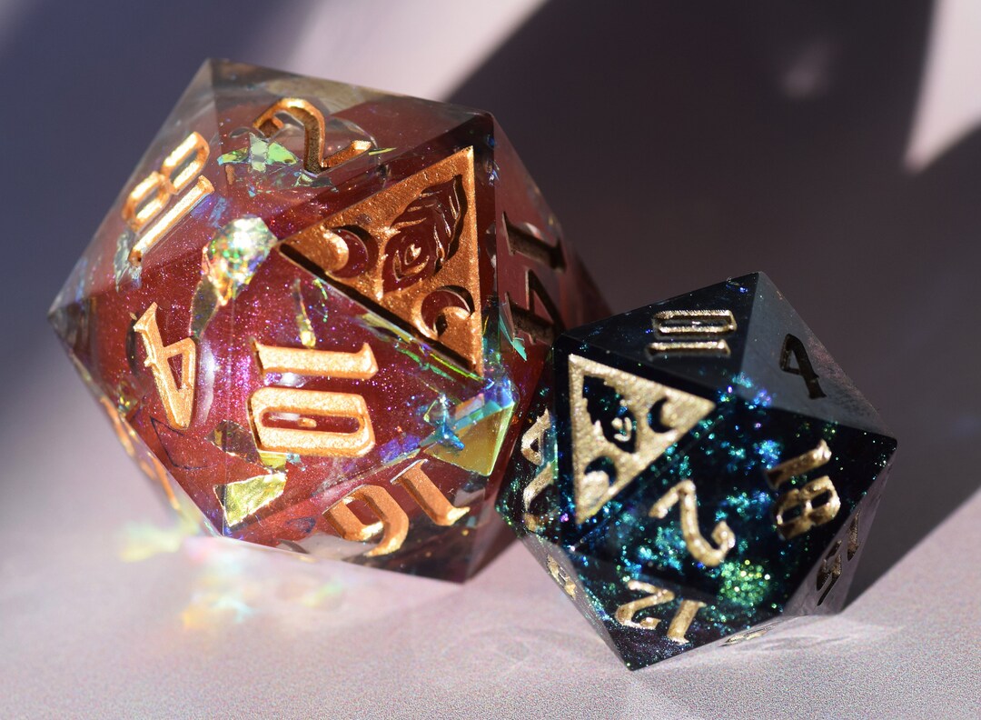 30mm Liquid Core D20 Handmade Resin Dice - Etsy