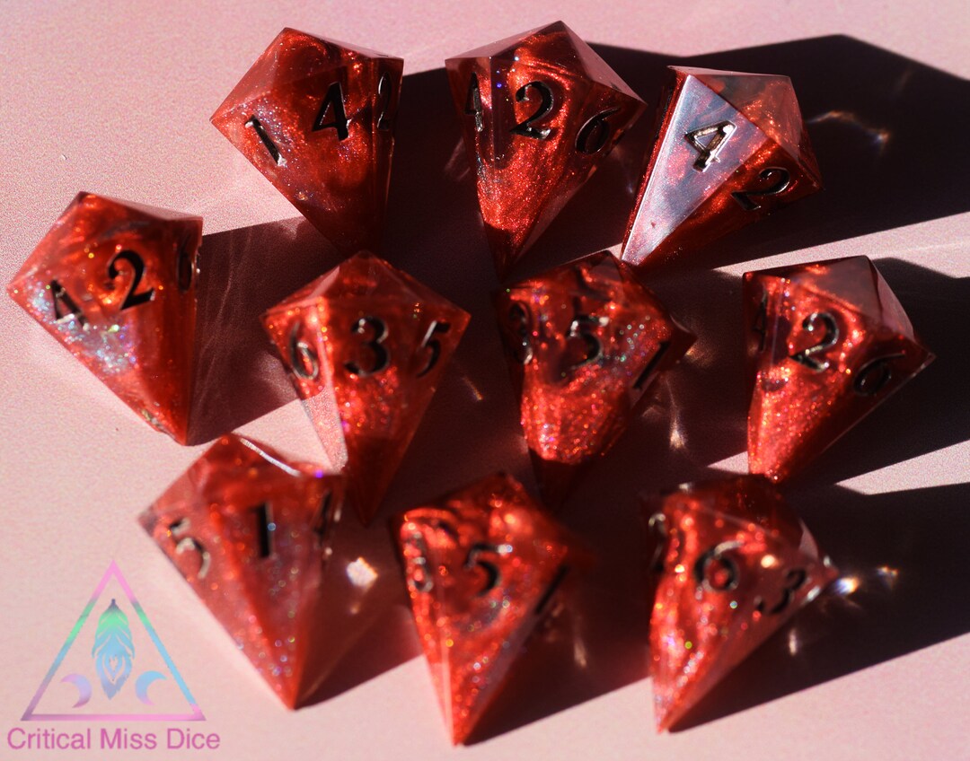 Gem D6 Handmade Resin Dice - Etsy