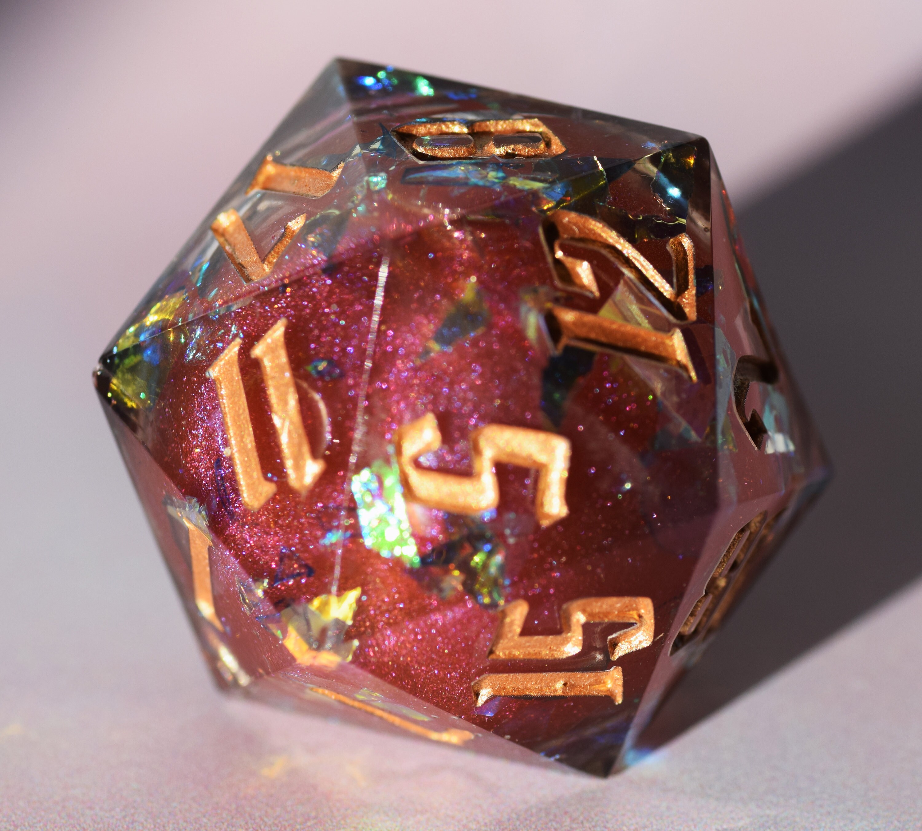 30mm Liquid Core D20 Handmade Resin Dice - Etsy