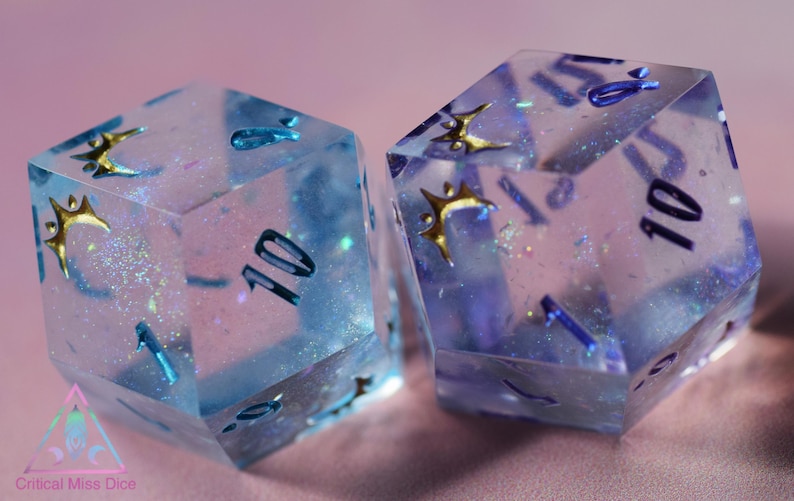 Hope and Fear Handmade Daggerheart Healing Warrior Dice Pair - Etsy