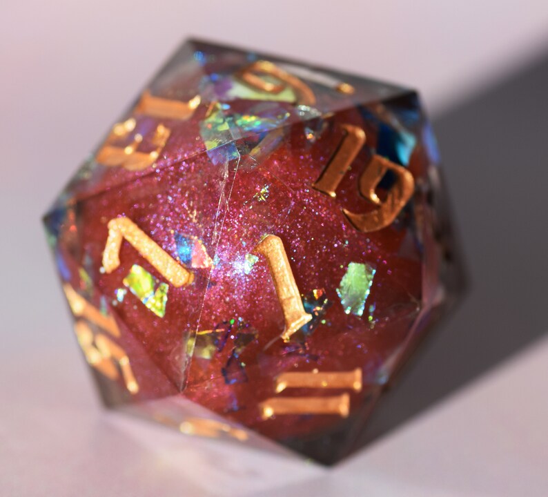 30mm Liquid Core D20 Handmade Resin Dice - Etsy
