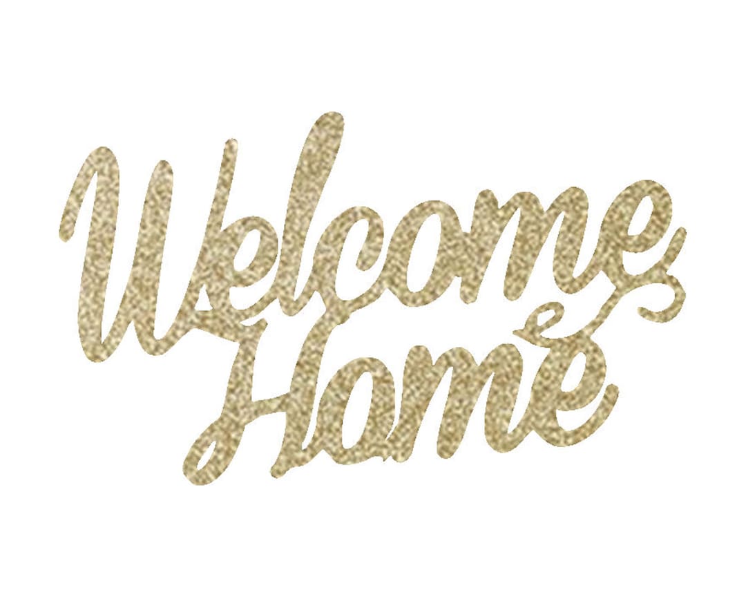 WELCOME HOME Cake Topper WELCOME Sign Topper Glitter Cake Topper Custom ...