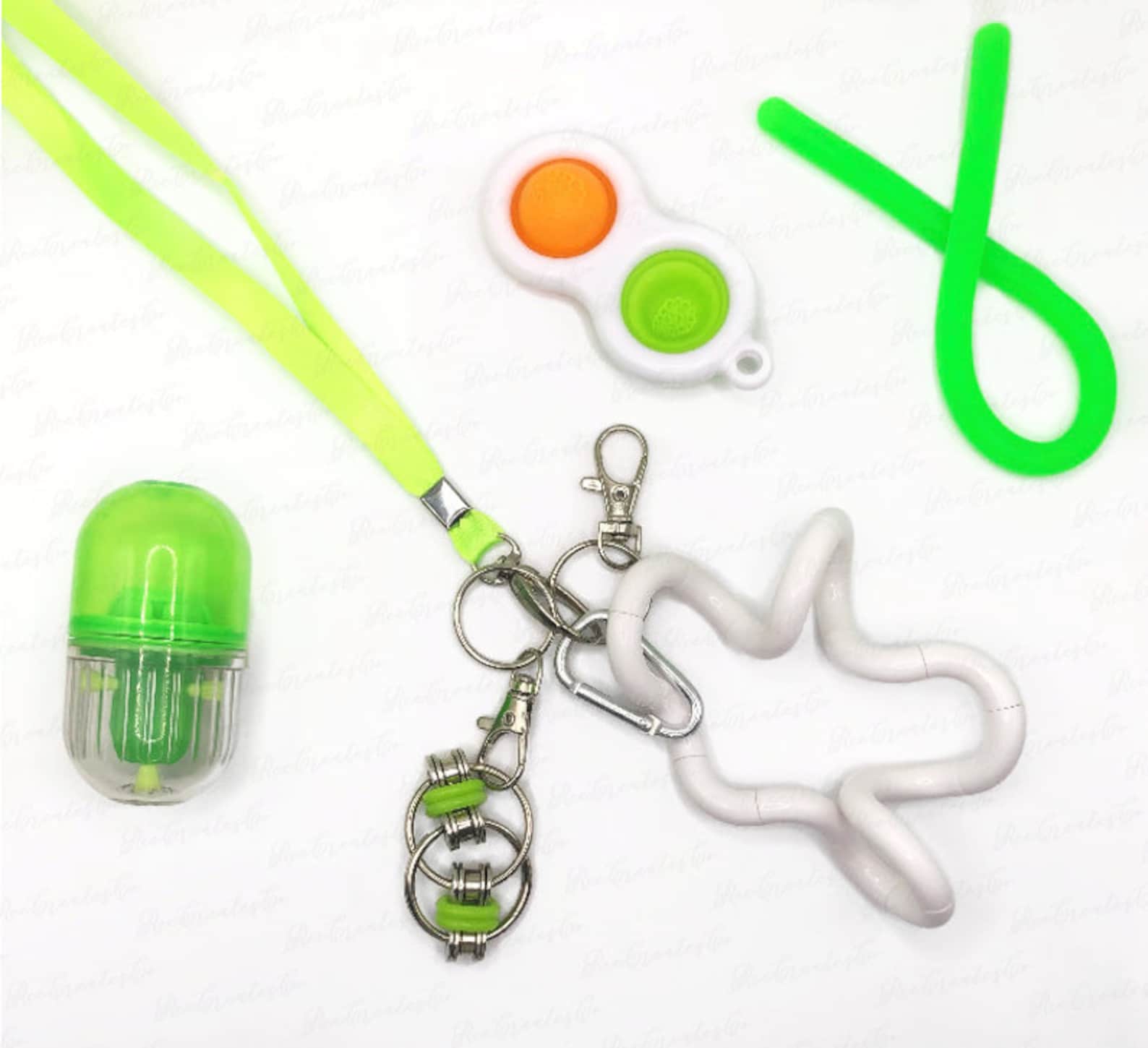 Fidget Toy Lanyard Back to School Sensory Aid, Desk Fidget Toys - Etsy