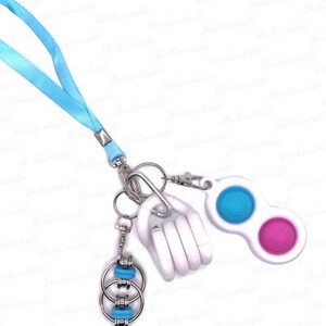 Fidget Toy Lanyard Back to School Sensory Aid, Desk Fidget Toys - Etsy