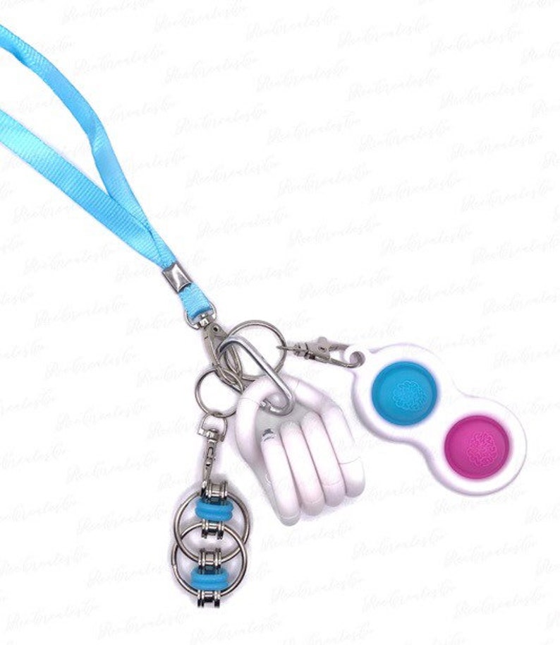 Fidget Toy Lanyard Back to School Sensory Aid, Desk Fidget Toys - Etsy