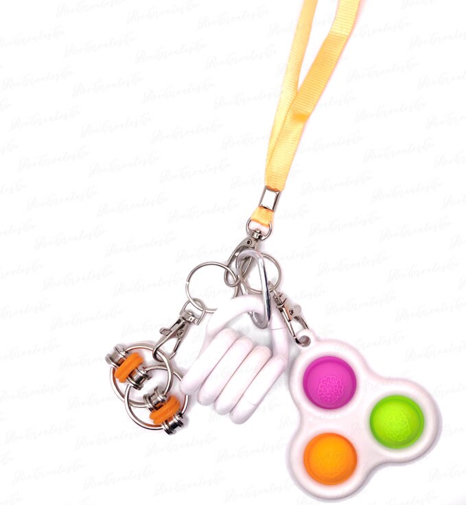 Fidget Toy Lanyard Back to School Sensory Aid, Desk Fidget Toys - Etsy