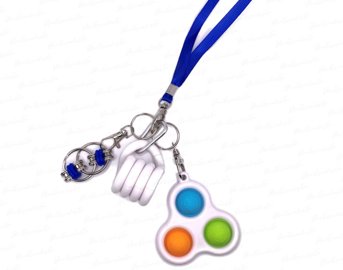 Fidget Toy Lanyard Back to School Sensory Aid Desk Fidget | Etsy