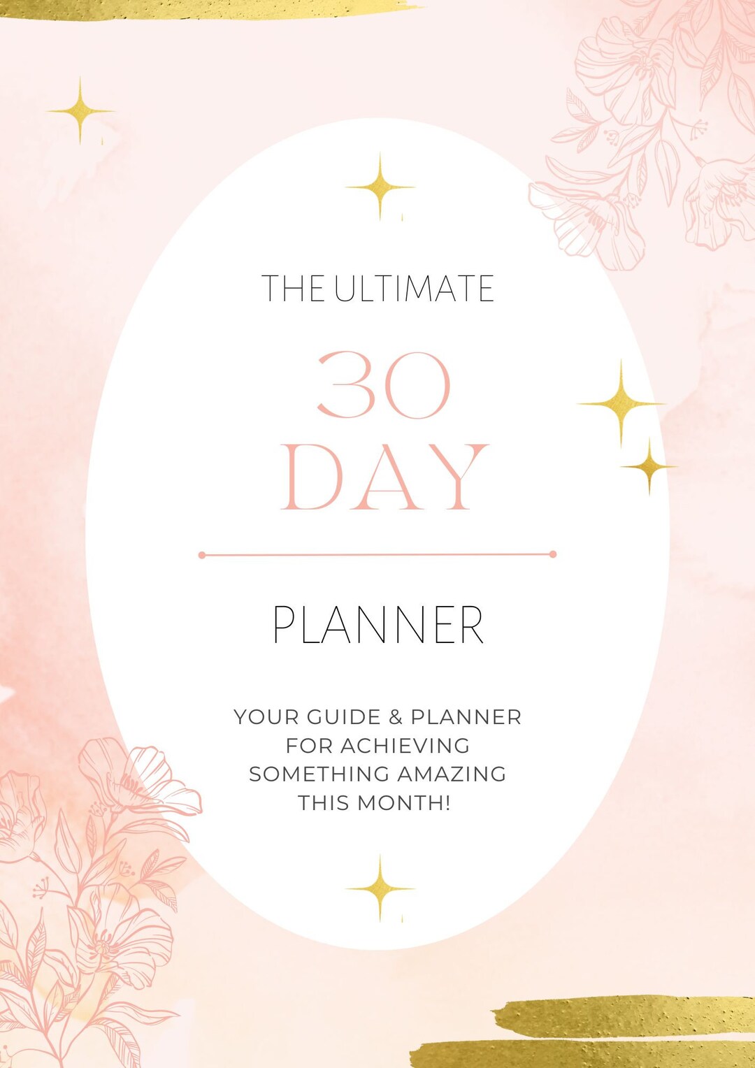 The Ultimate 30 Day Planner - Etsy