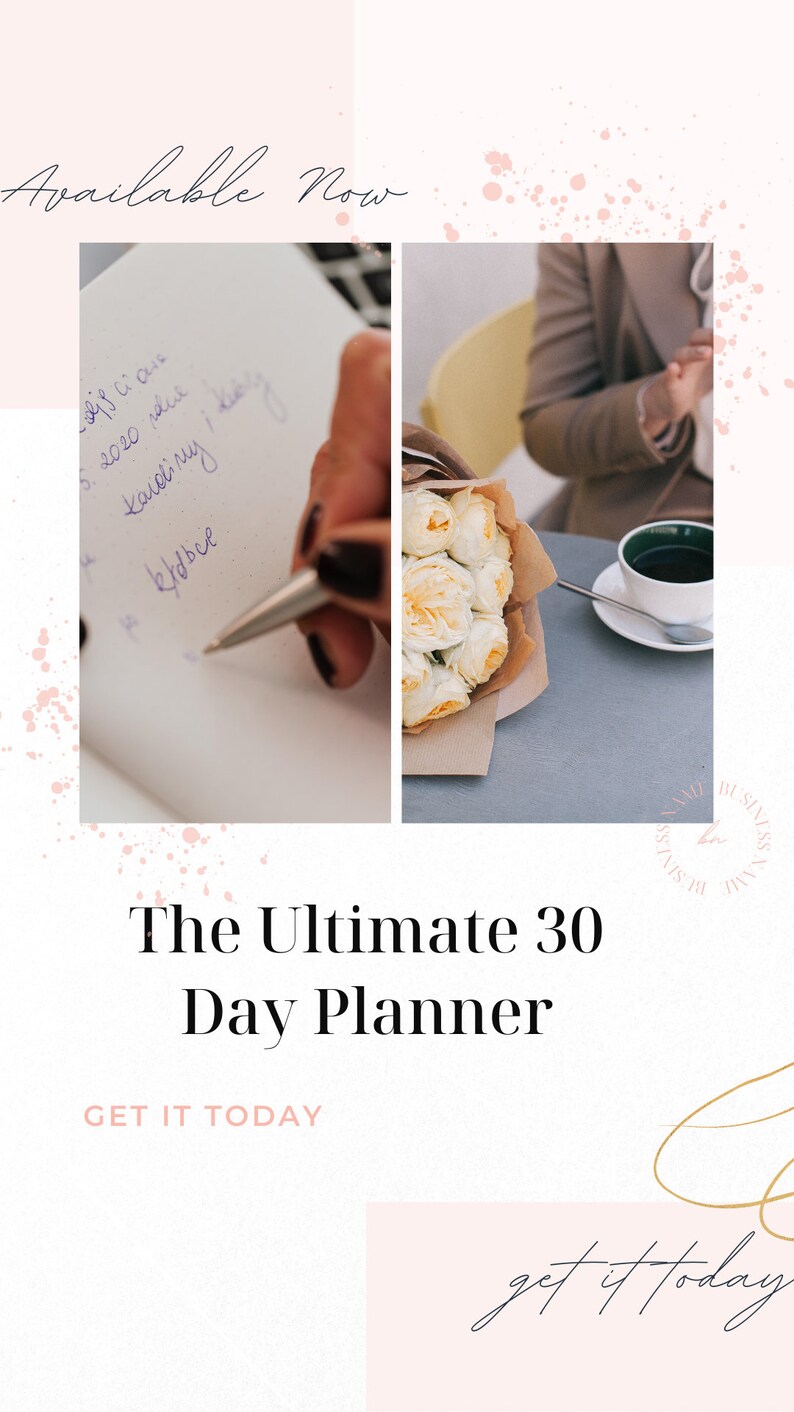 The Ultimate 30 Day Planner - Etsy
