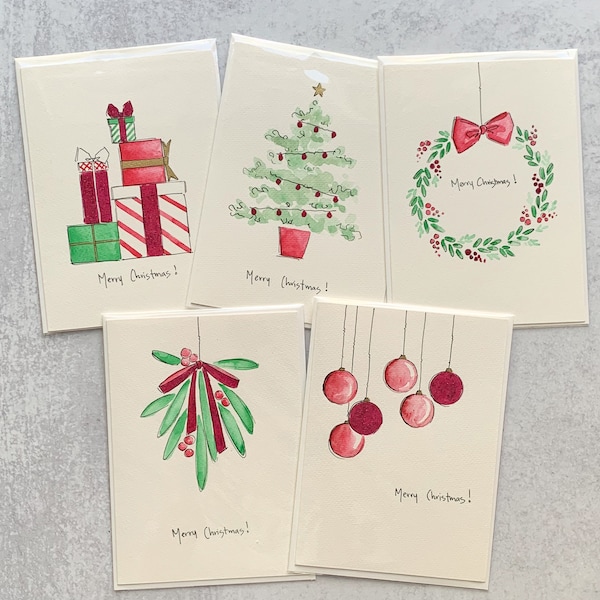 Hand Painted Cards - Etsy