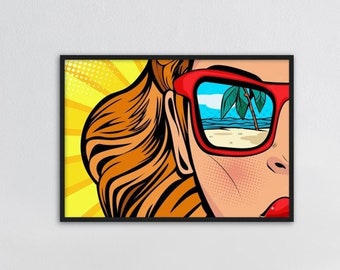 Beach Pop Art - Etsy