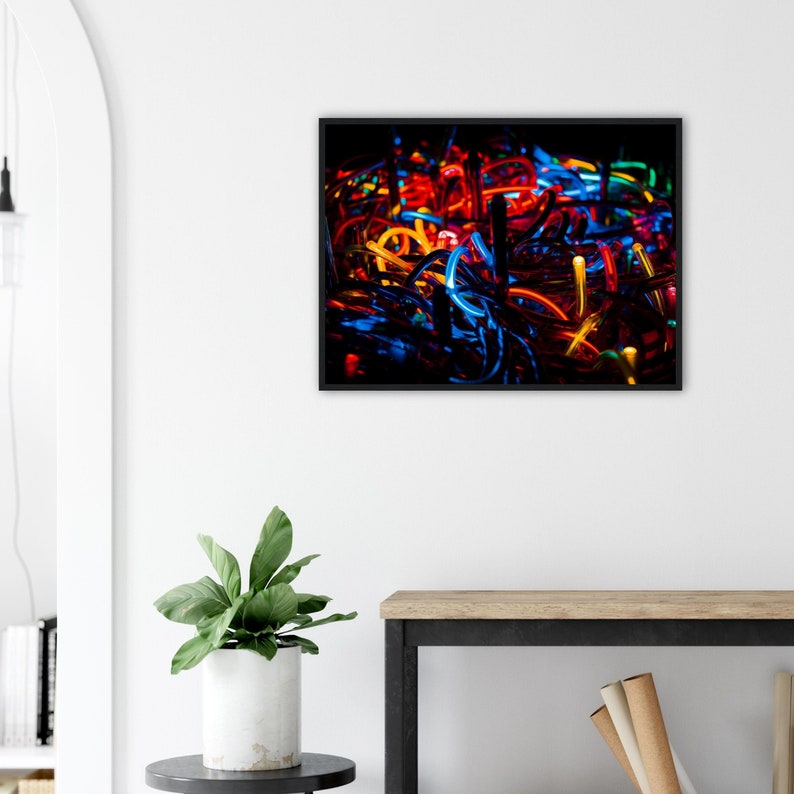 Neon Printable Wall Art Neon Wall Decor Neon Printable Poster Vivid ...