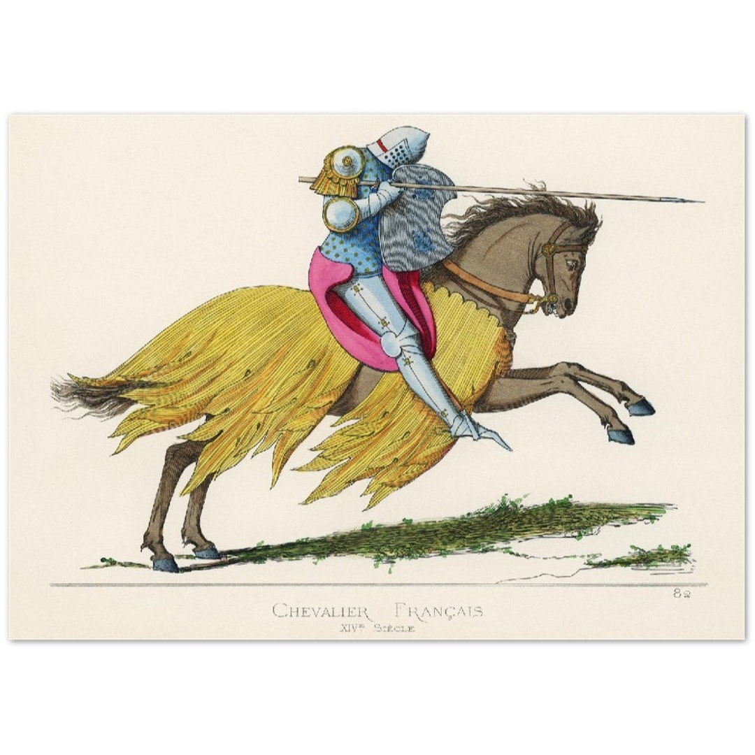 Medieval Knight-knight Poster Decor Medieval Art Poster Size 70x50cm ...