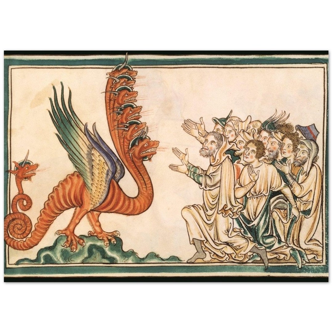 Legendary Medieval Creature Medieval Art Decor Poster Size - Etsy