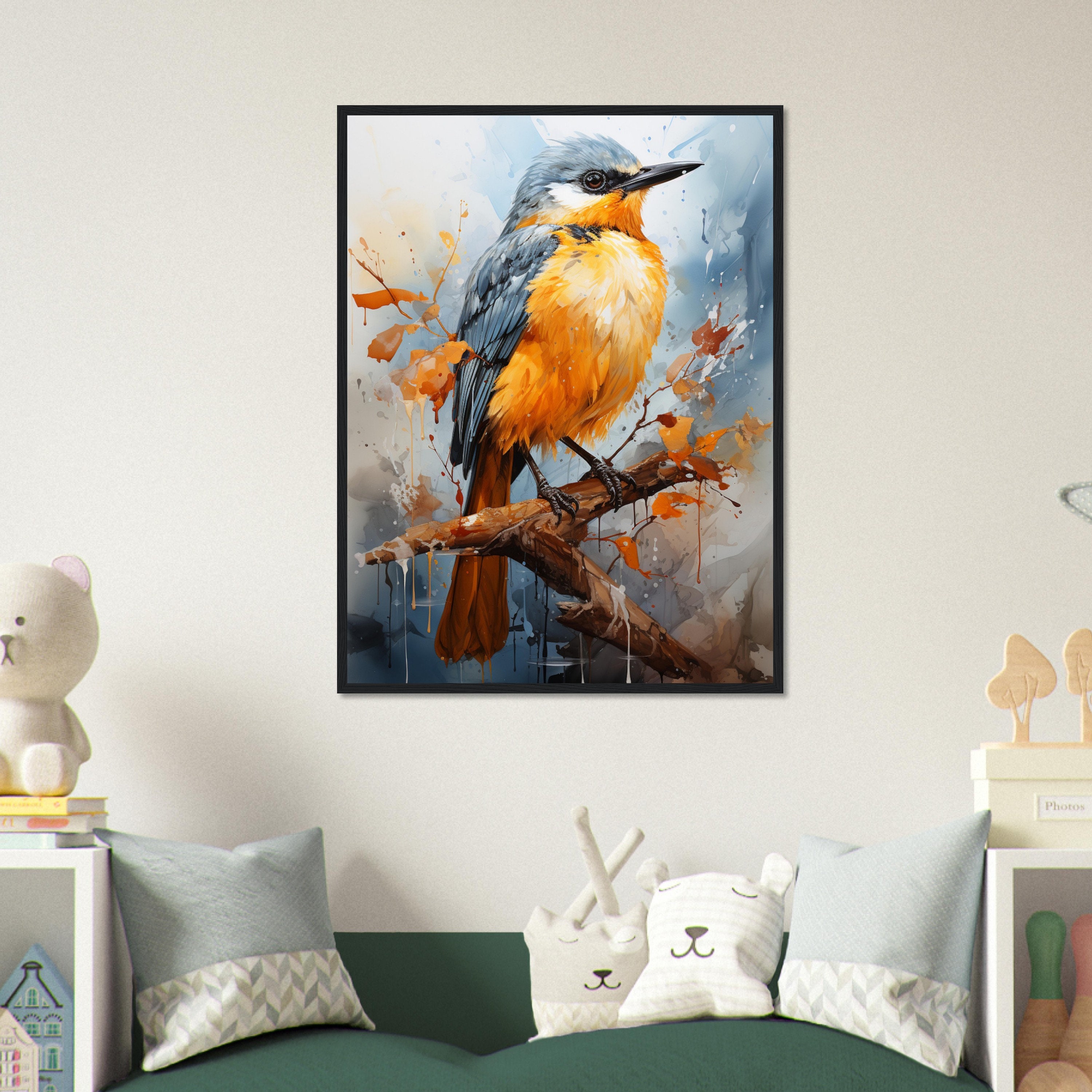 Bird Printable Wall Art Bird Printable Oil Painting Bird - Etsy