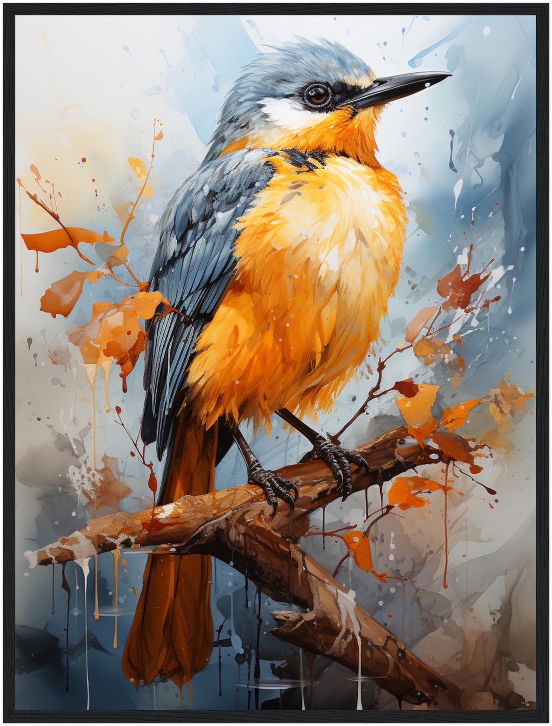 Bird Printable Wall Art Bird Printable Oil Painting Bird - Etsy
