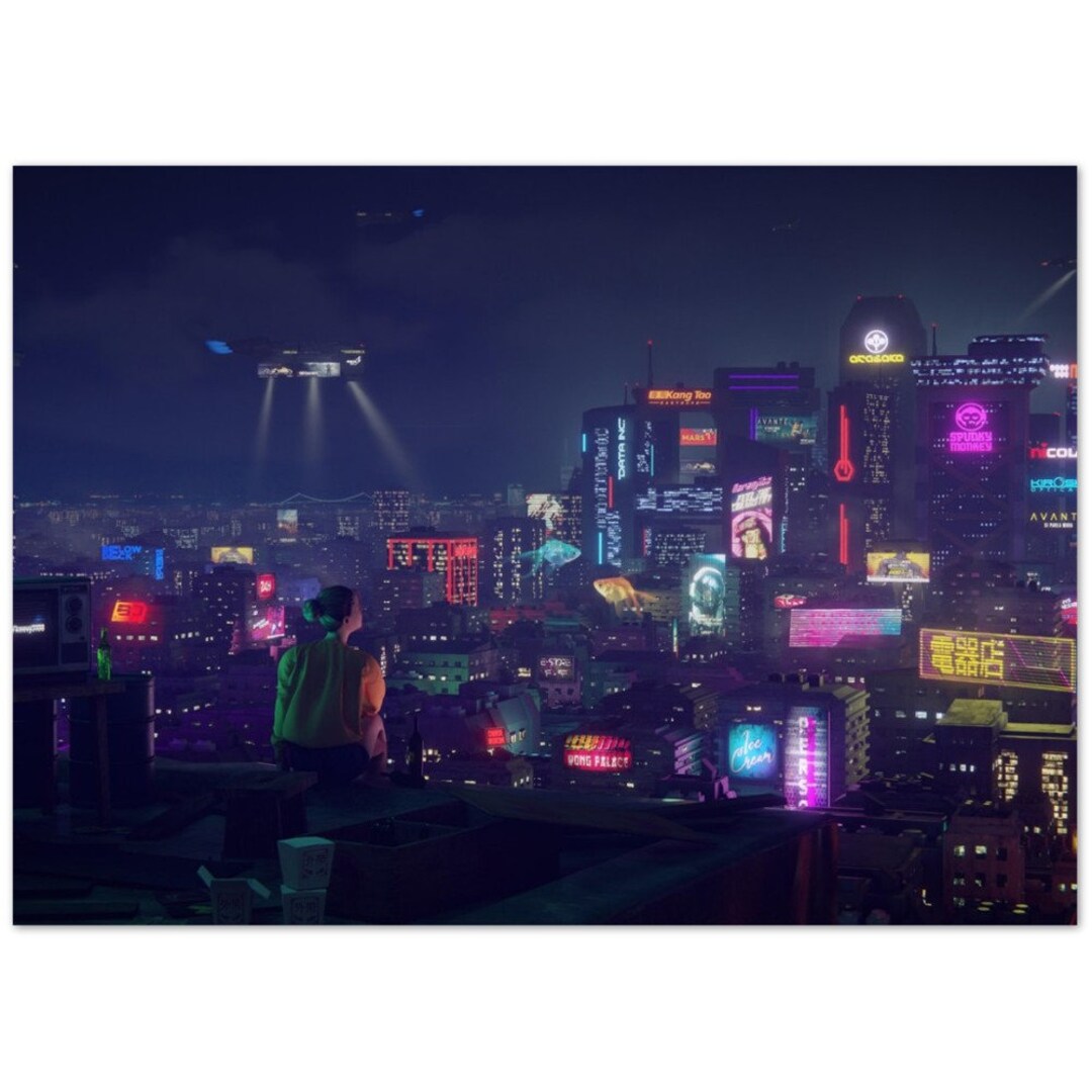 Cyberpunk Poster Cyberpunk Wall Art Cyberpunk 2077 Wall Decor Cyberpunk ...