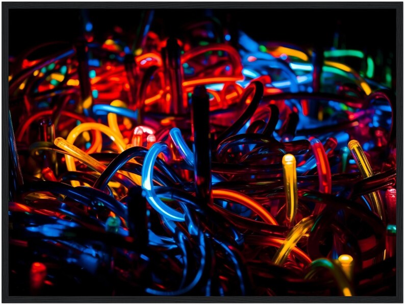 Neon Printable Wall Art Neon Wall Decor Neon Printable Poster Vivid ...