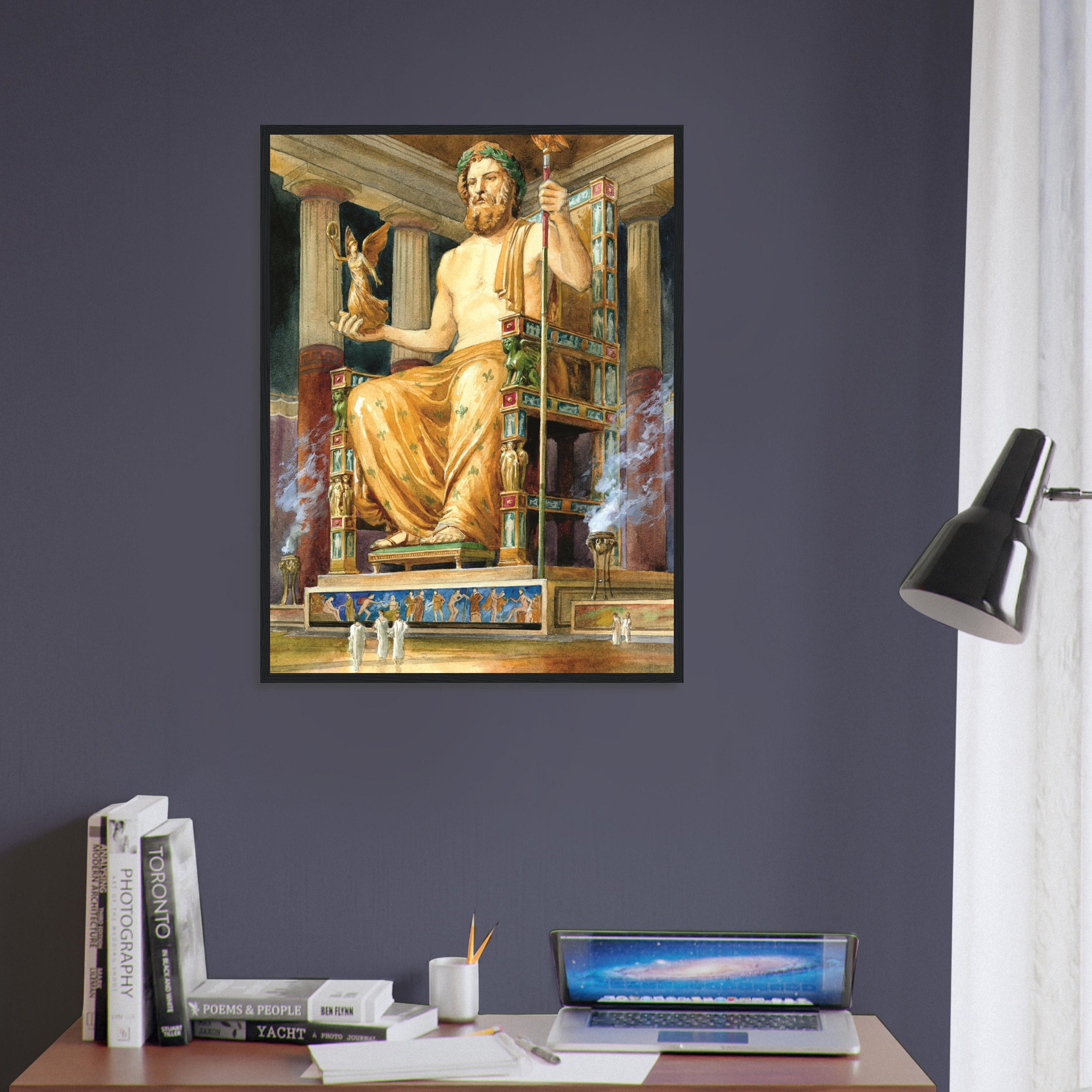 Zeus Wall Art Zeus Statue Painting Zeus Wall Decor Zeus Prints Zeus Art ...