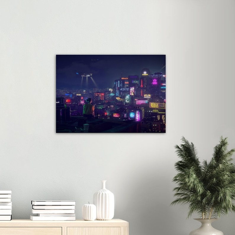 Cyberpunk Poster Cyberpunk Wall Art Cyberpunk 2077 Wall Decor Cyberpunk ...
