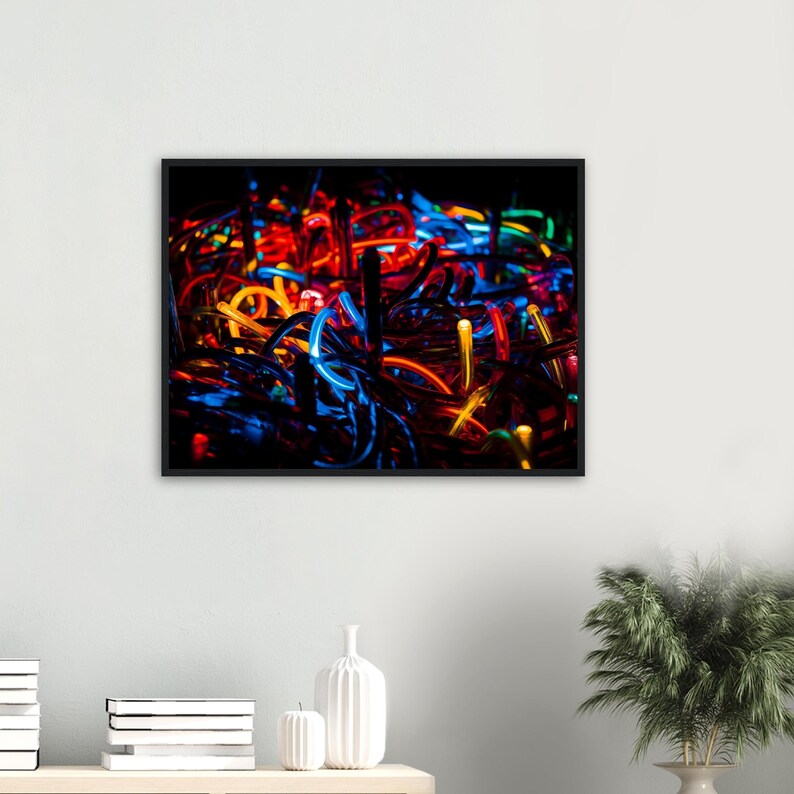 Neon Printable Wall Art Neon Wall Decor Neon Printable Poster Vivid ...