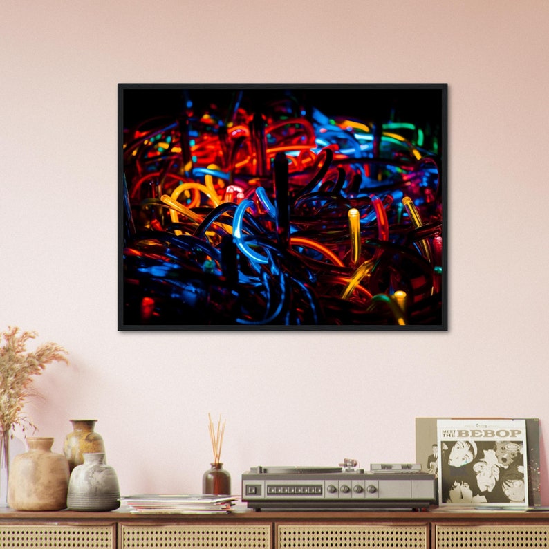 Neon Printable Wall Art Neon Wall Decor Neon Printable Poster Vivid ...