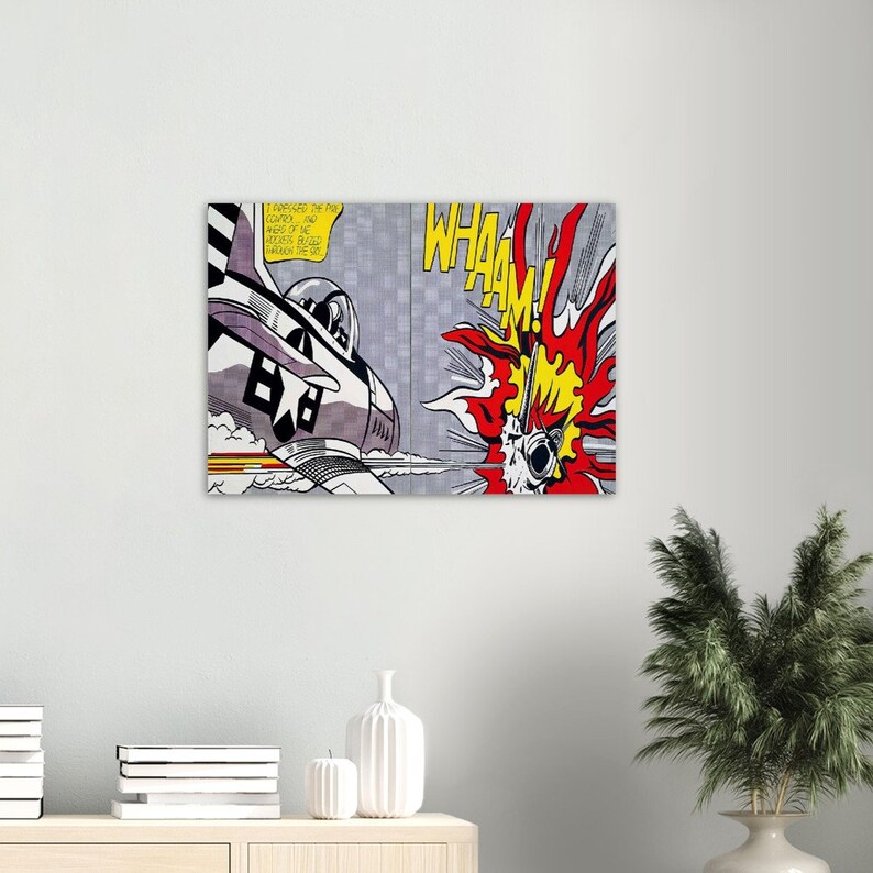 Roy Lichtenstein Whaam Comics Pop Art Size 70x50 Cm Free - Etsy UK