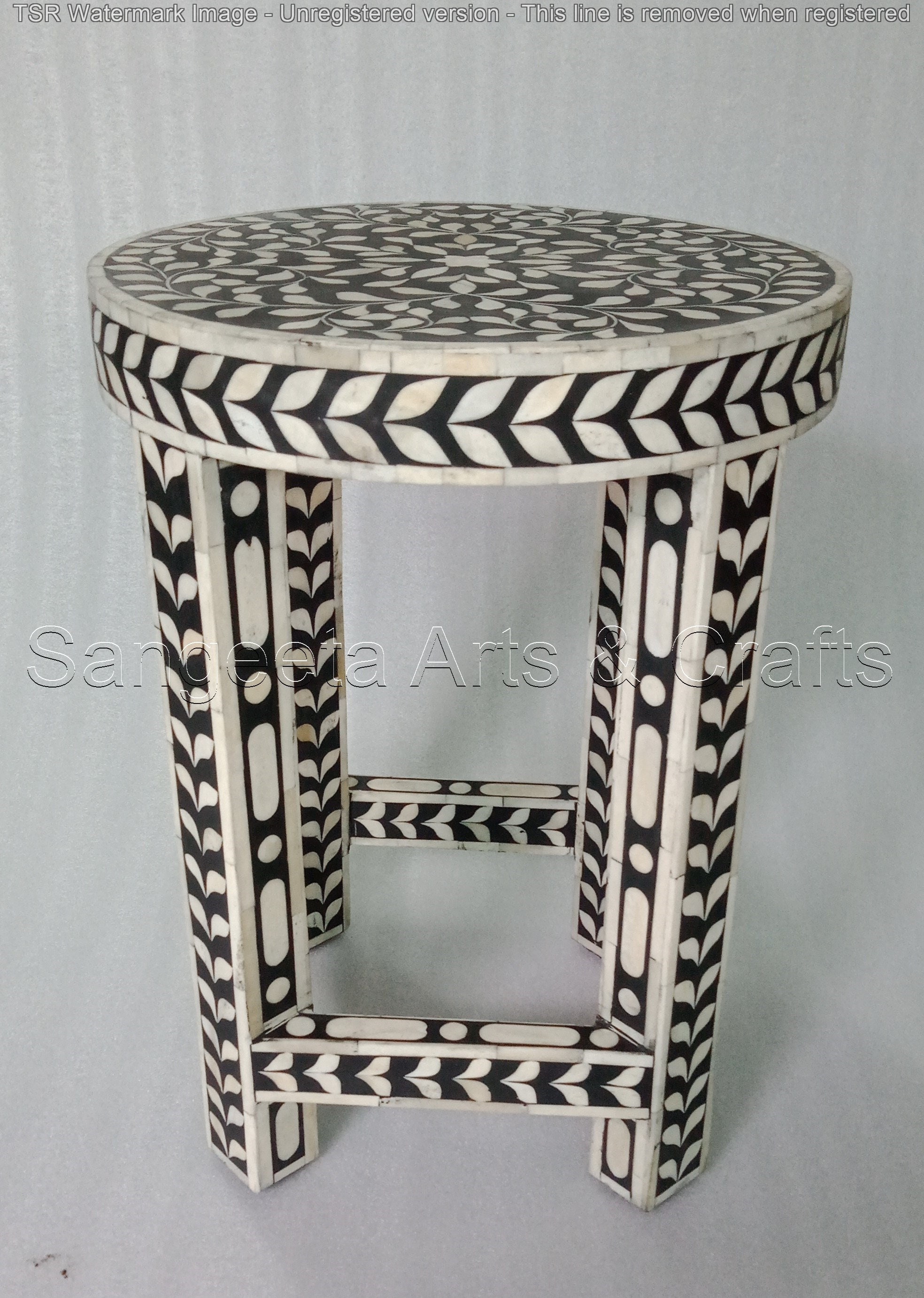 BONE SIDE TABLE Side Table Bone Inlay - Etsy
