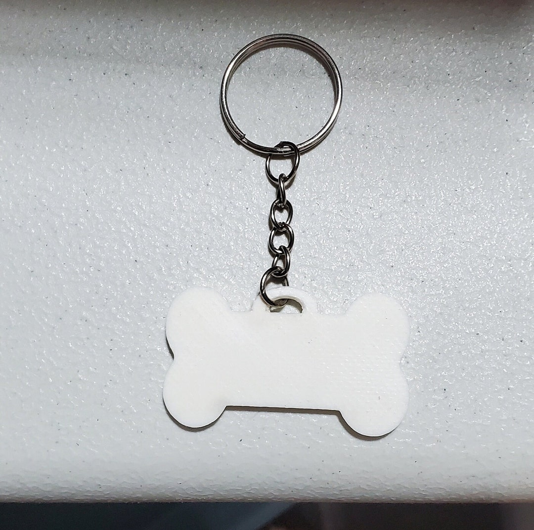 Dog Bone Shaped Keychain - Etsy