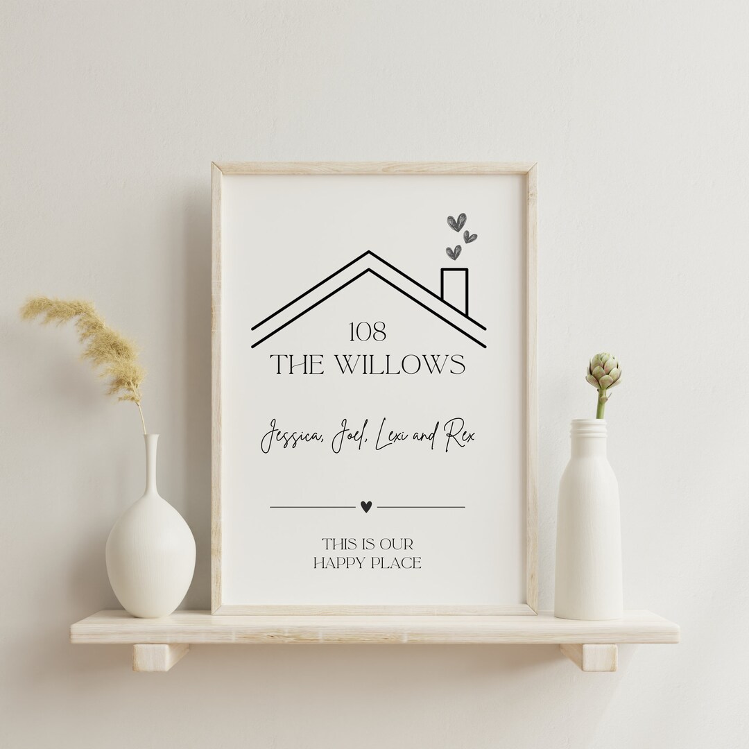 Our Home Print | New Home Gift | Home Decor Print | House Warming Gift ...