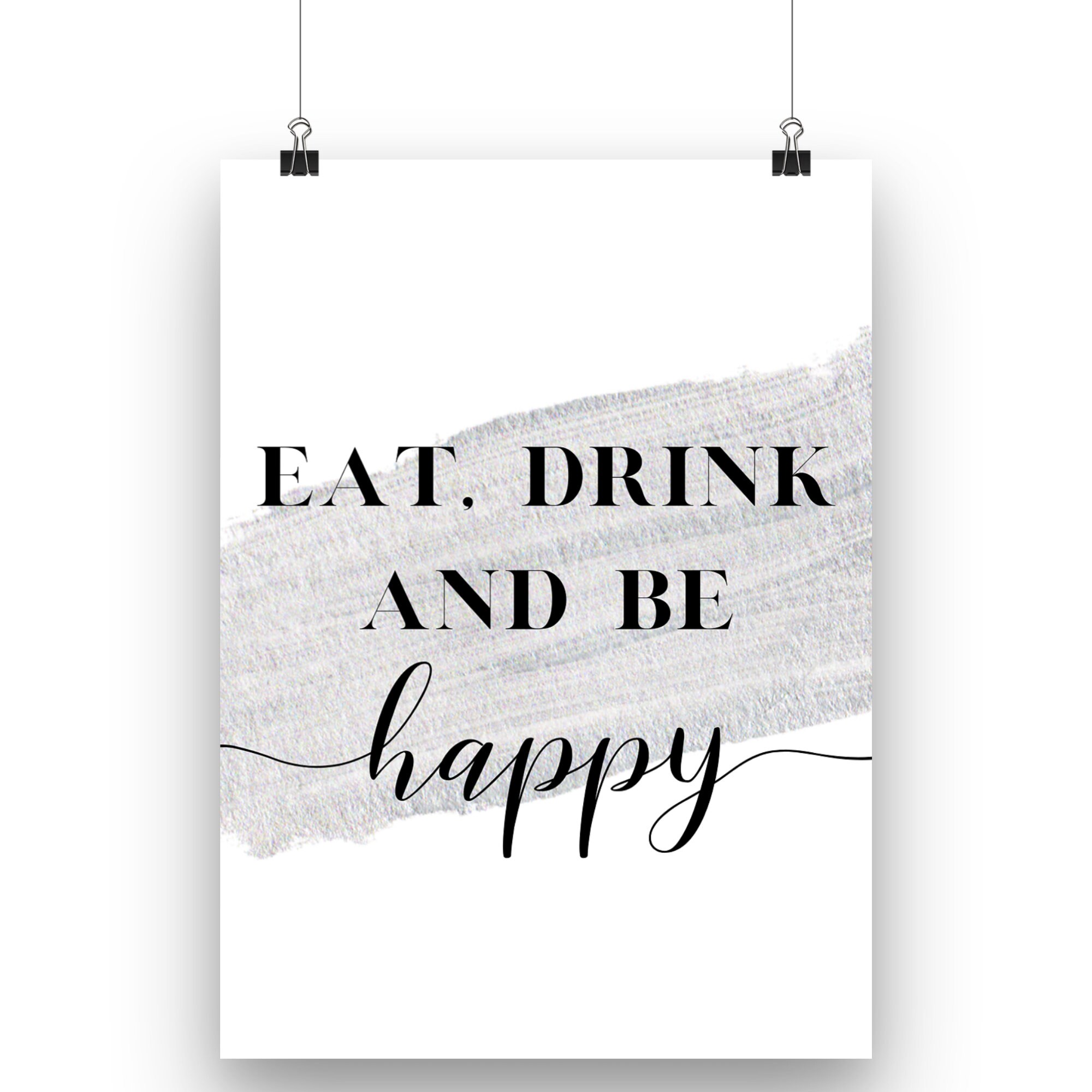 Set of Three Kitchen Prints Kitchen Prints Grey Prints - Etsy UK