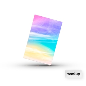 Rainbow Pastel Clouds Digital Paper Background - Vibrant Sky Texture ...