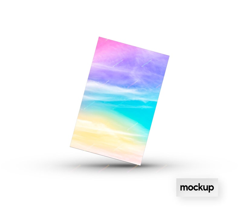 Rainbow Pastel Clouds Digital Paper Background Vibrant Sky - Etsy