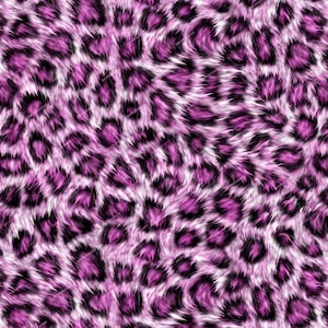Realistic Pink Leopard Print Seamless Digital Paper Background Texture ...