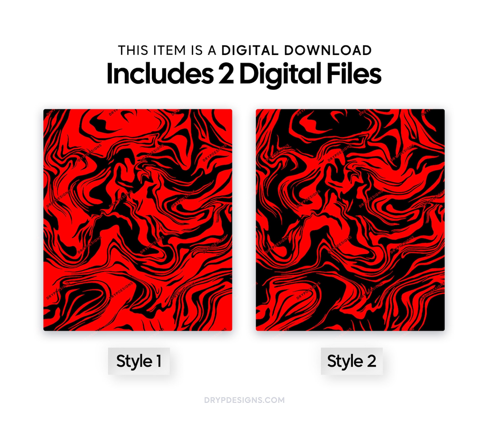 Black Red Marble Seamless Digital Paper Background - Etsy