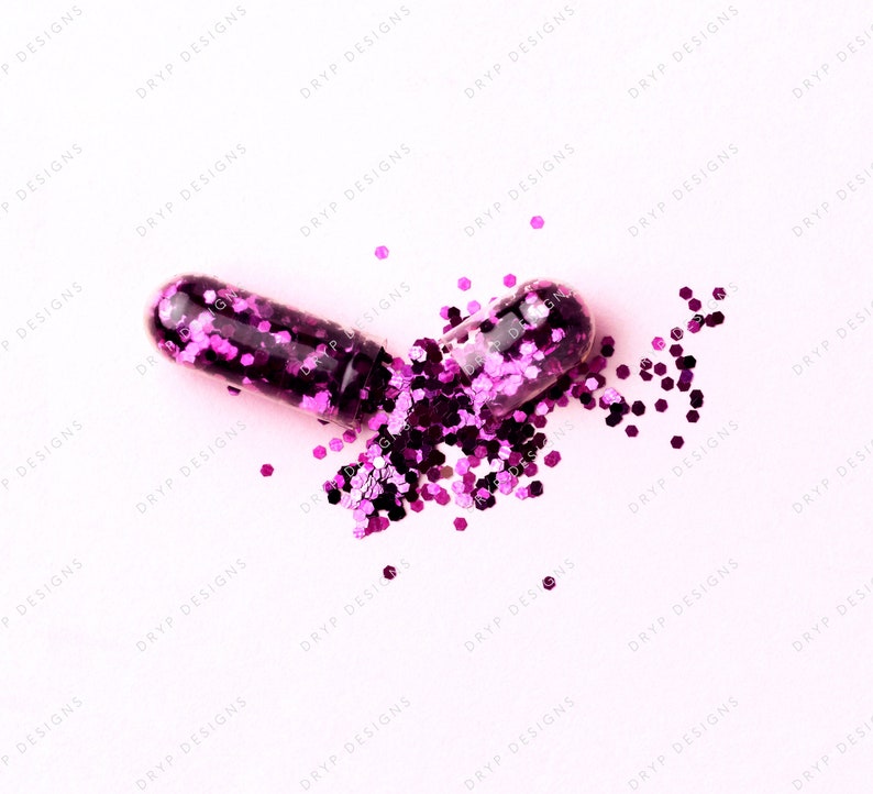 Pink Glitter Pill Printable Wall Art Digital Download - Etsy