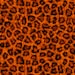 Realistic Orange Leopard Print Seamless Digital Paper Background ...