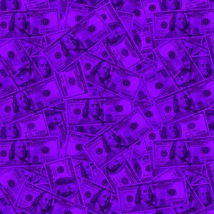 Purple Money Background - 100 Dollar Bills Seamless Digital Paper Cash ...