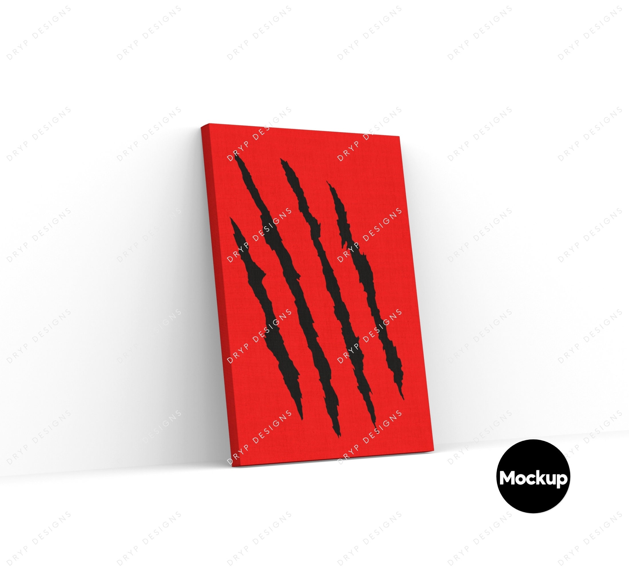 Black + Red Claw Mark Scratches SVG + PNG - Digital Download File ...
