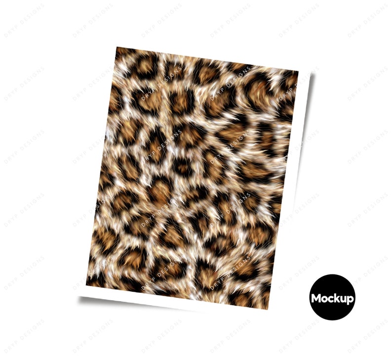 Realistic Leopard Print Digital Paper Download File | Etsy