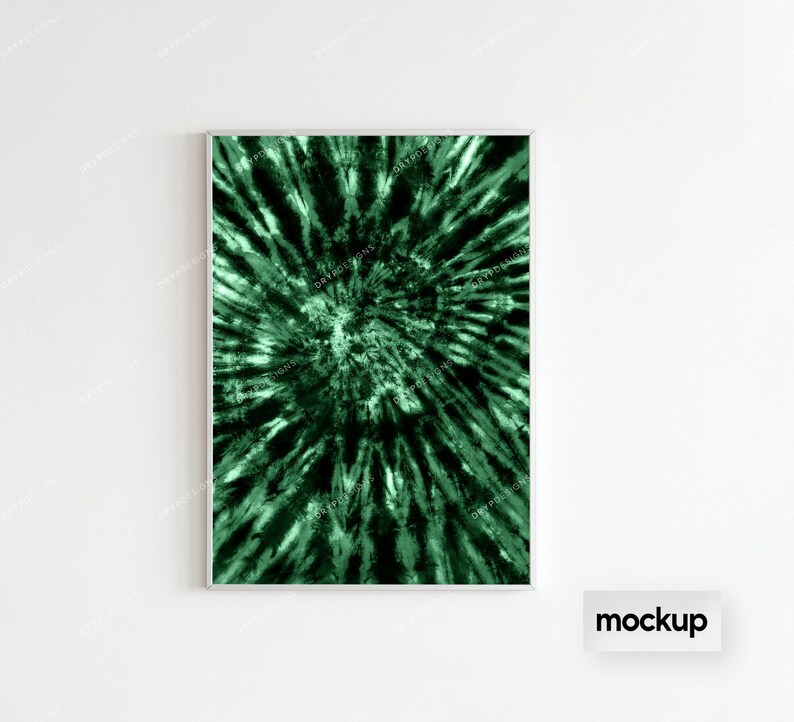 Hunter Green Tie-dye Digital Paper Background Texture - Etsy