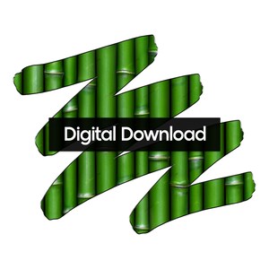 Seamless Bamboo Sticks Digital Paper Background - Tropical Plants ...