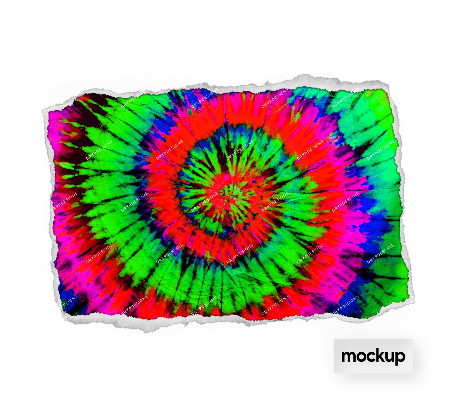 Trippy Psychedelic Neon Tie-dye Digital Paper Background Texture - Pink ...