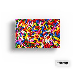 Rainbow Candy Sprinkles Digital Paper Background Texture - Vibrant ...