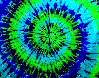 Blue Green Tie Dye | Etsy